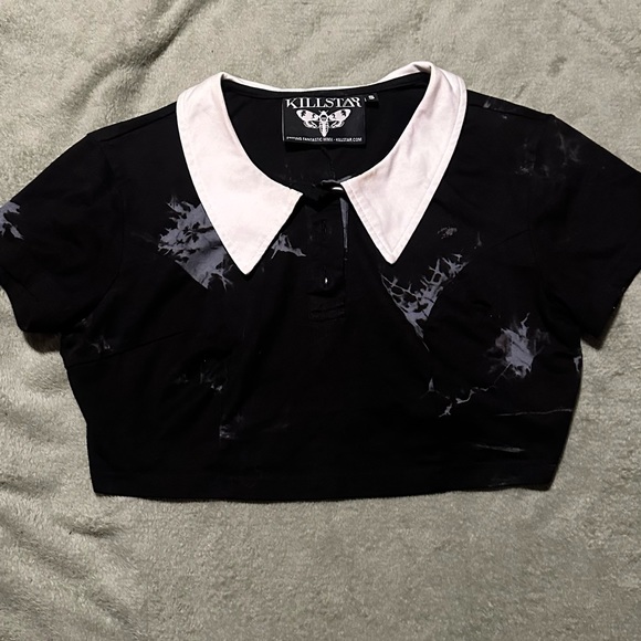 Killstar | Tops | Killstar Wednesday Style Crop Top | Poshmark